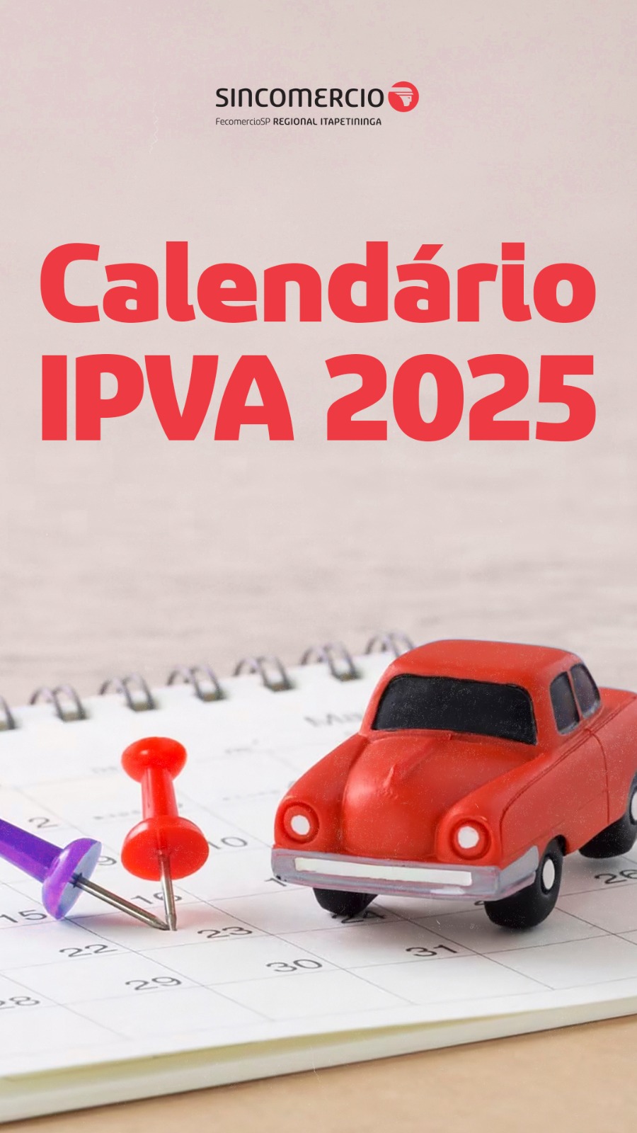 Sincomercio Itapetininga - Calendário IPVA 2025